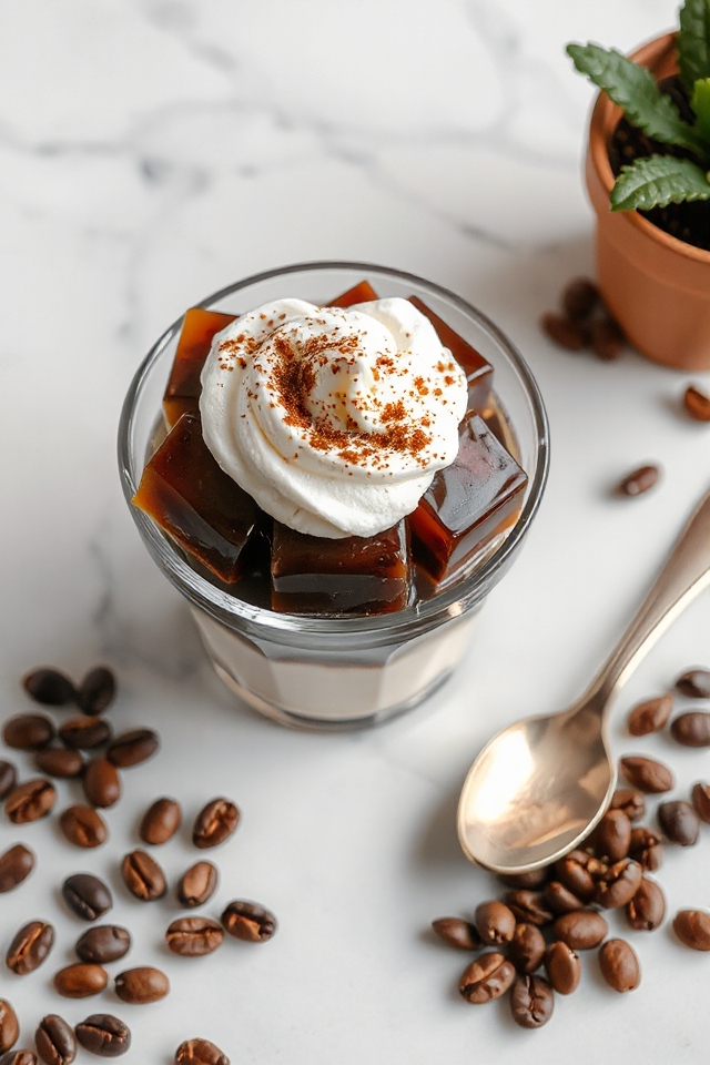 Coffee Jelly Recipe With Whipped Cream Twist - poundcoffee.com