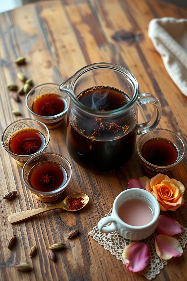 Saffron Cardamom Arabic Coffee Recipe - poundcoffee.com